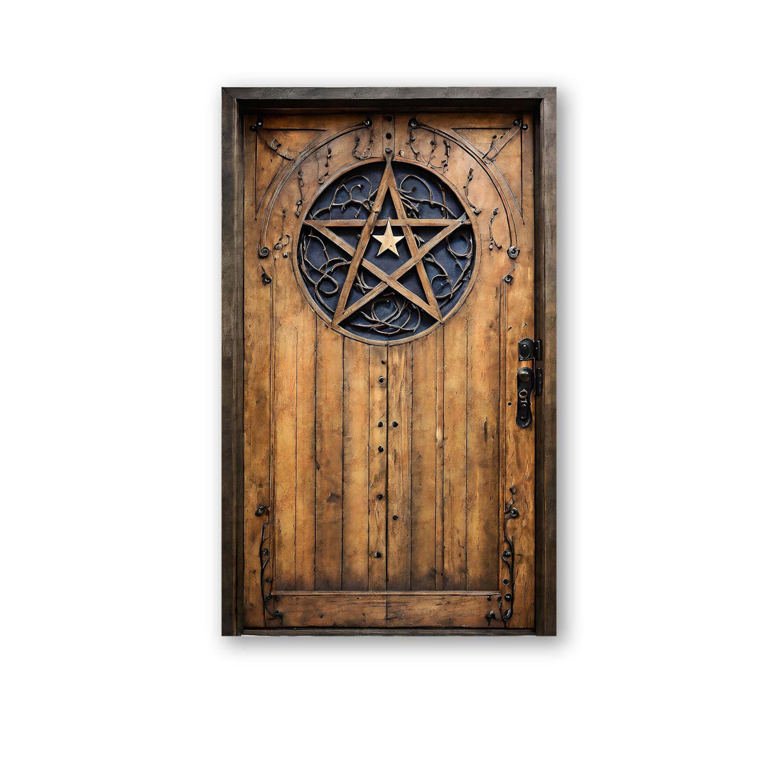Faux Witch Door/printed Door/chipboard Door/miniature Wiccan Door ...
