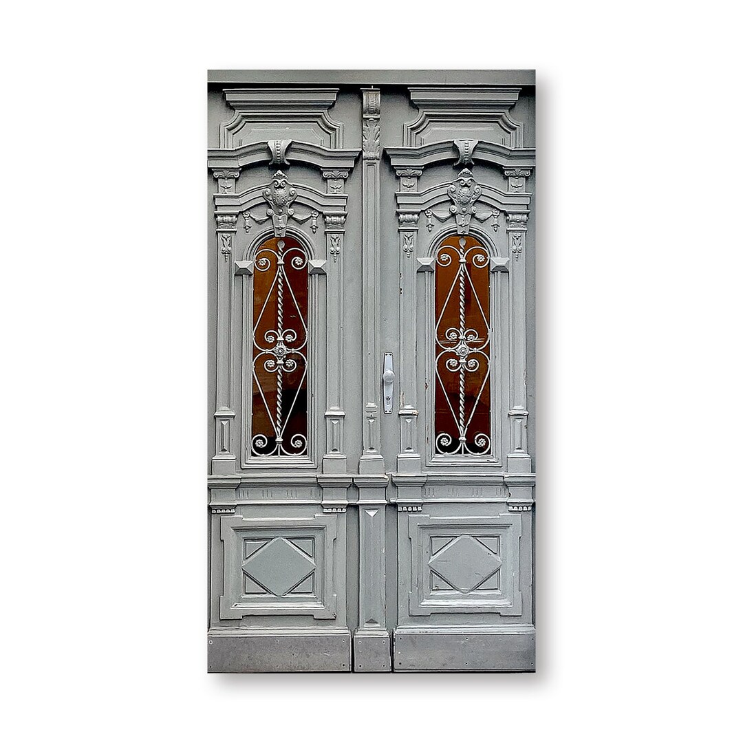 Miniature Door Reproduction/door Printed on Paper and Mounted on Chip ...