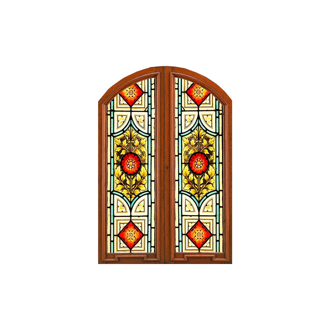 Faux Miniature Stained Glass Window Window Printed on Paper | Etsy