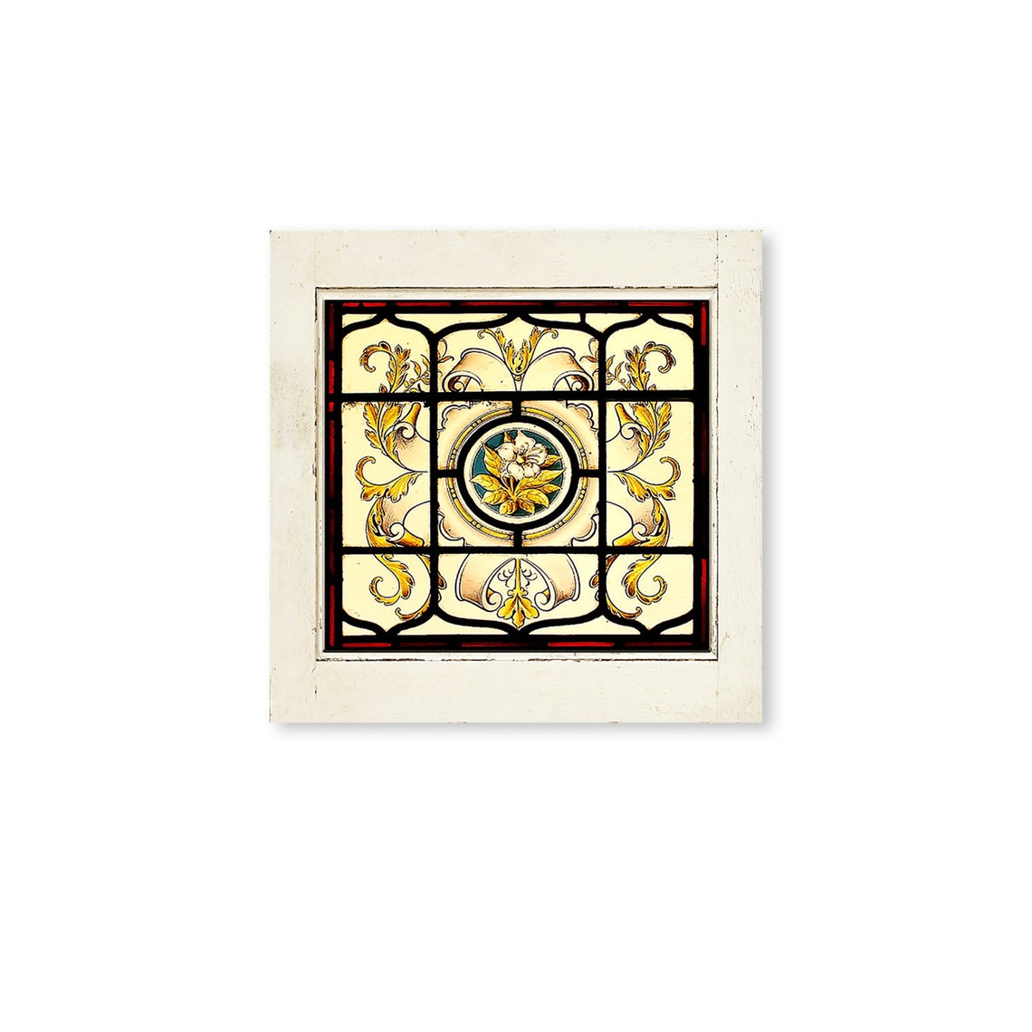 Faux Miniature Stained Glass Windows/windows Printed on Paper and ...