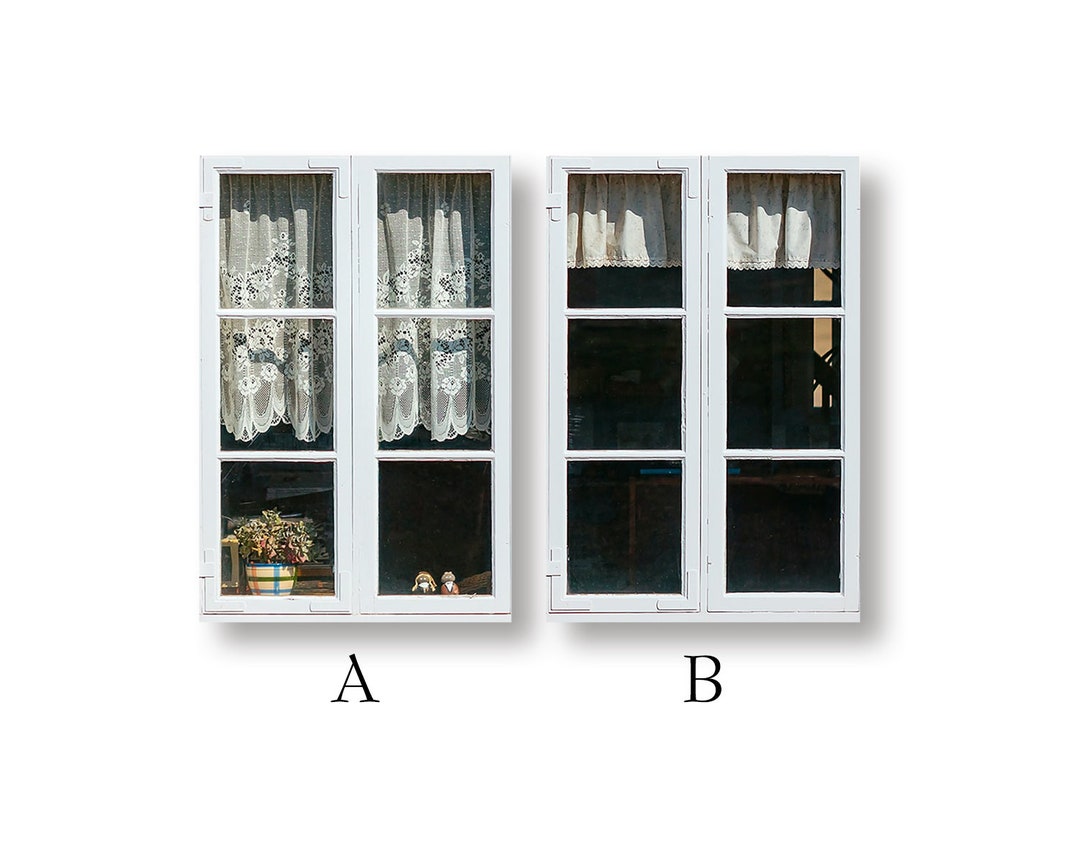 Faux Miniature Paper Windows/not Real Windows but Windows Printed on ...