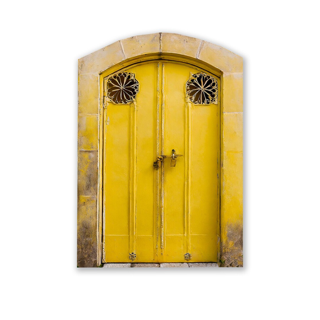 Faux Miniature Doors/printed Doors on Chipboard/diorama Doors/yellow ...