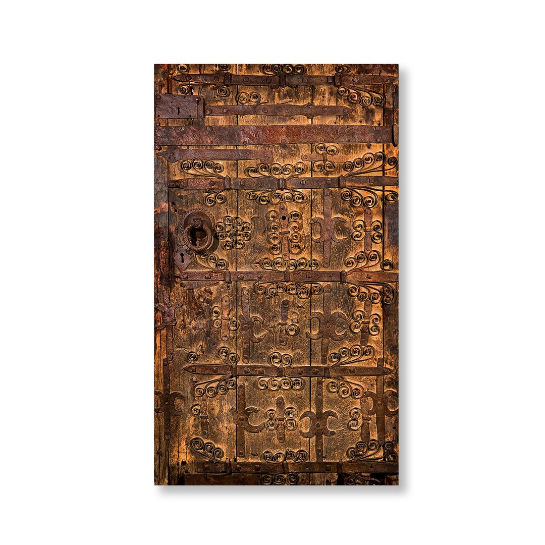 Paper Door Reproduction for Dioramas, Faux Paper Door Mounted on Chip ...
