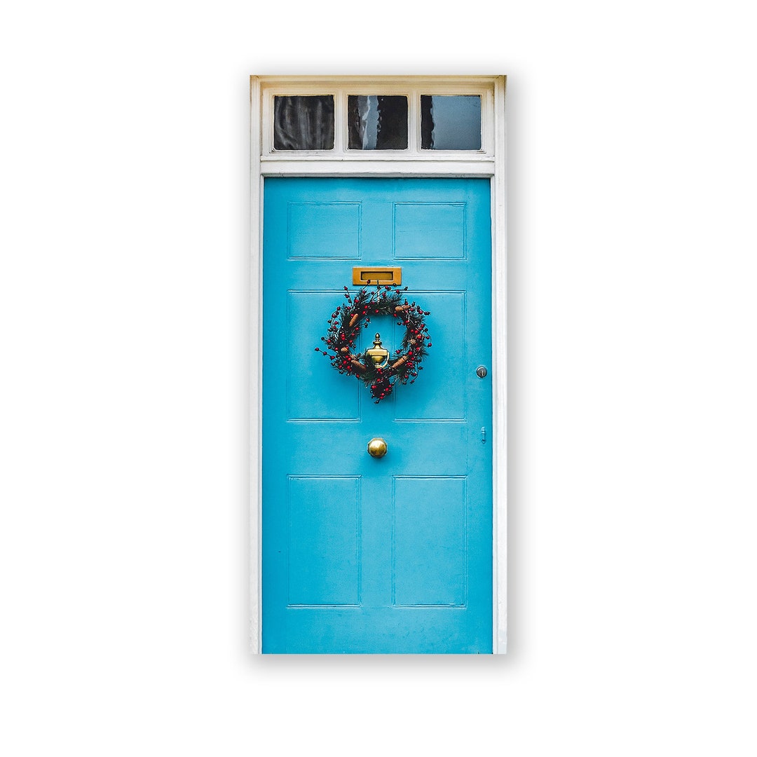 Miniature Turquoise Door/printed Paper Door/diorama Doors/room Box ...