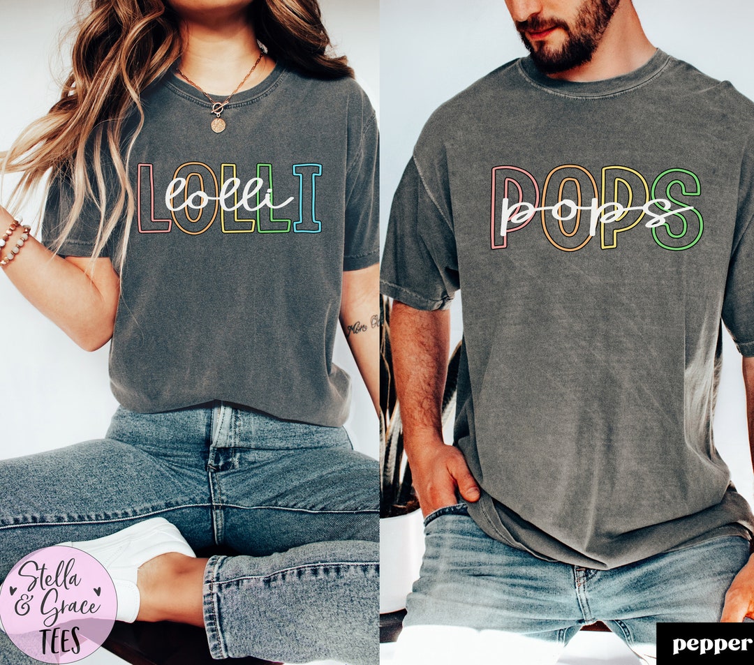 Lolli Pops Rainbow Shirts, Lolli Pops Shirts, New Grandma and Grandpa ...