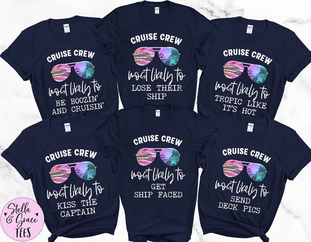 Matching Family Cruise Shirts: Blue Funny Cruise Squad T-shirts - Etsy