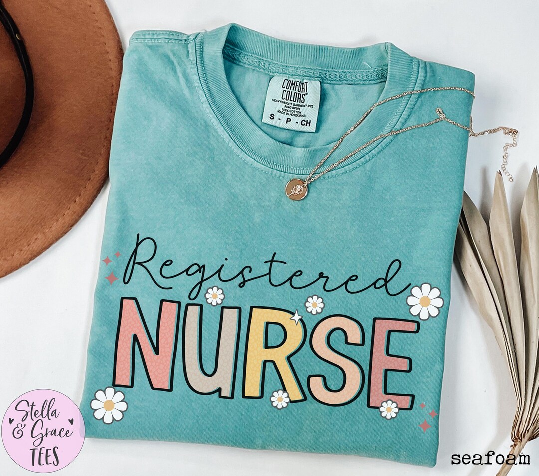 Registered Nurse Comfort Colors® Shirt, RN Nurse Tshirt, Nursing Gift ...