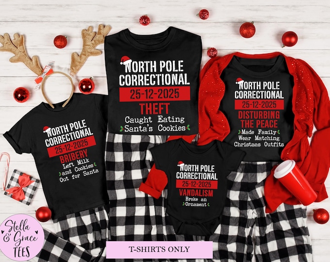 Matching Family Christmas Shirts: Dear Santa Funny Holiday T-shirts ...