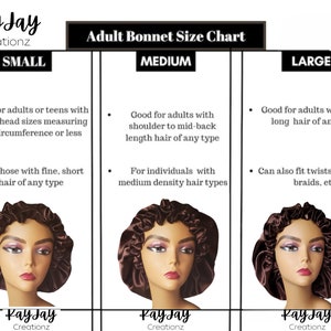 Pink & Black Silk Satin Bonnet Double-layered Reversible and Adjustable ...