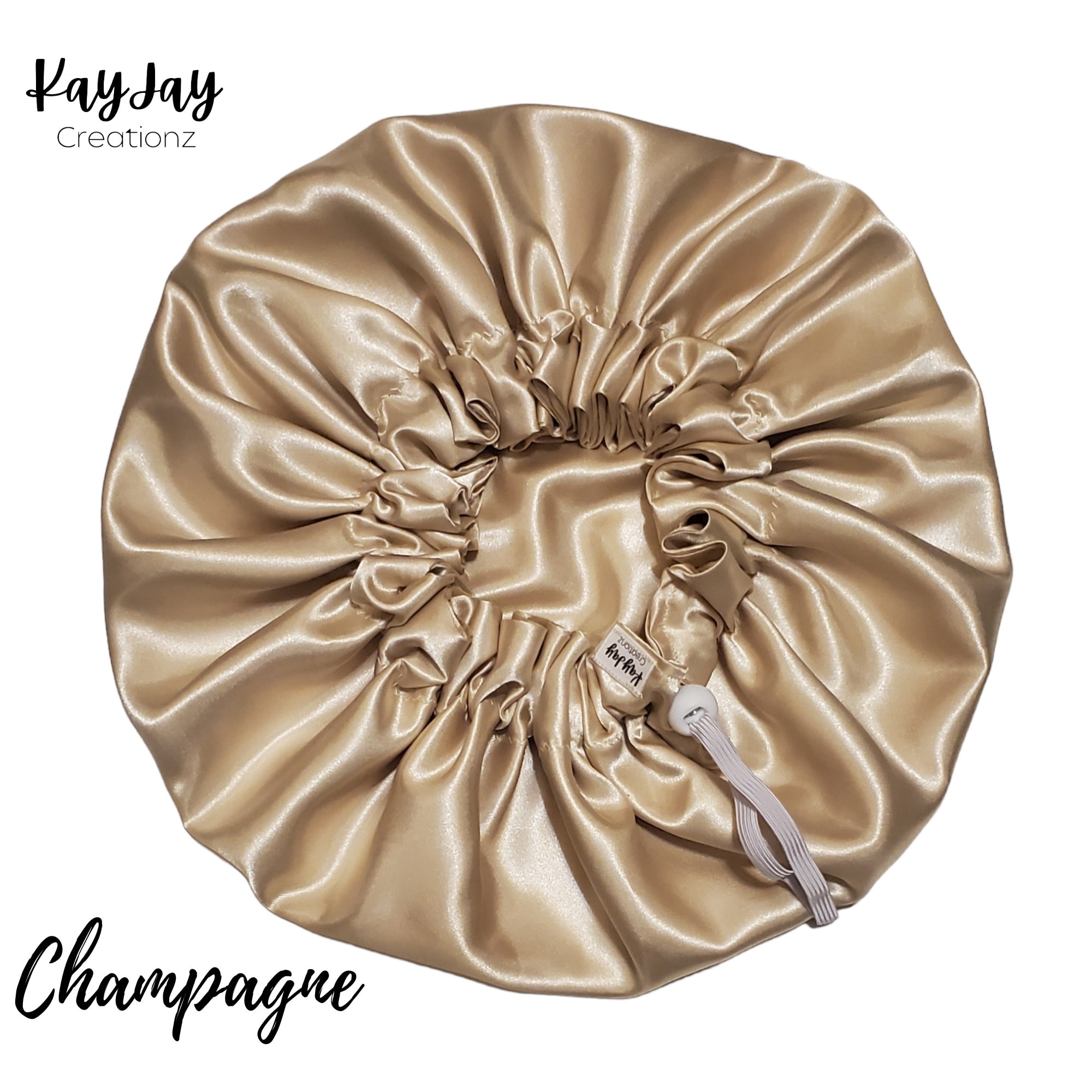 Luxury Adjustable Satin Bonnet – Double-lined, Reversible & Breathable ...
