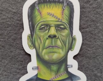 Frankenstein Sticker | Etsy