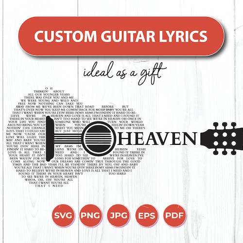 Simple Man Song Lyrics SVG Boys Room SVG Simple Man Guitar | Etsy