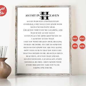 Memorial Poem Svg - Etsy