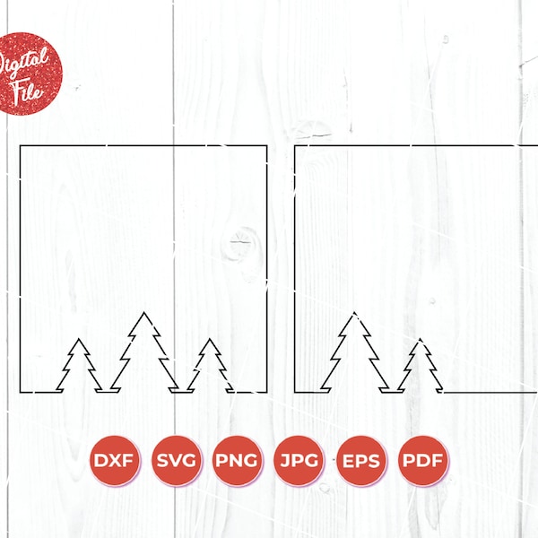 Christmas Frame Svg - Etsy