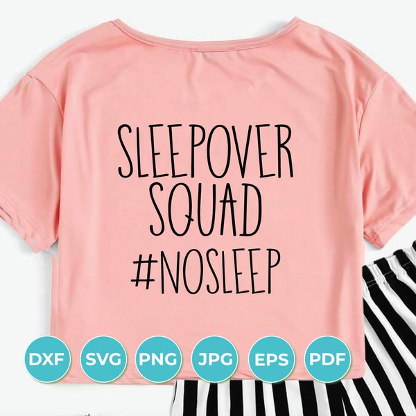 Slumber Party Squad Svg - Etsy