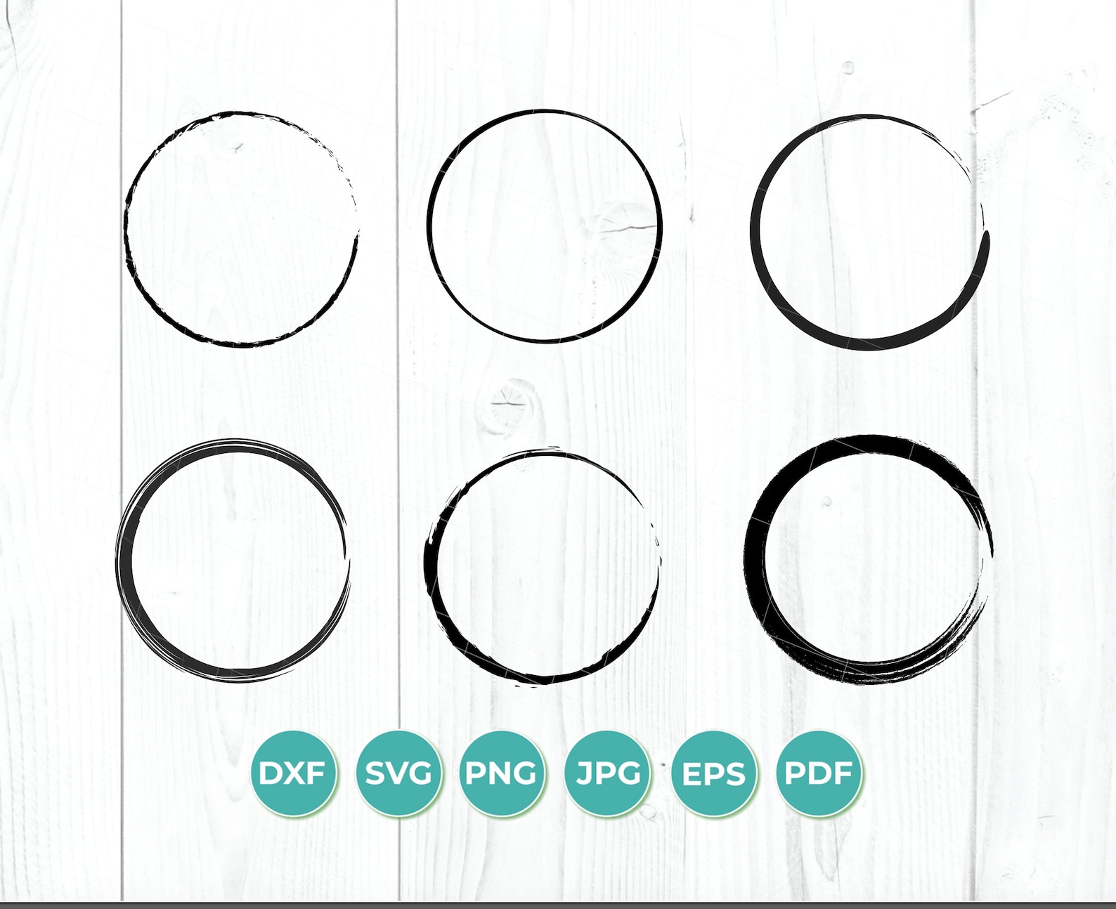 Distressed Circle SVG Circle SVG Circle Collection Circle - Etsy