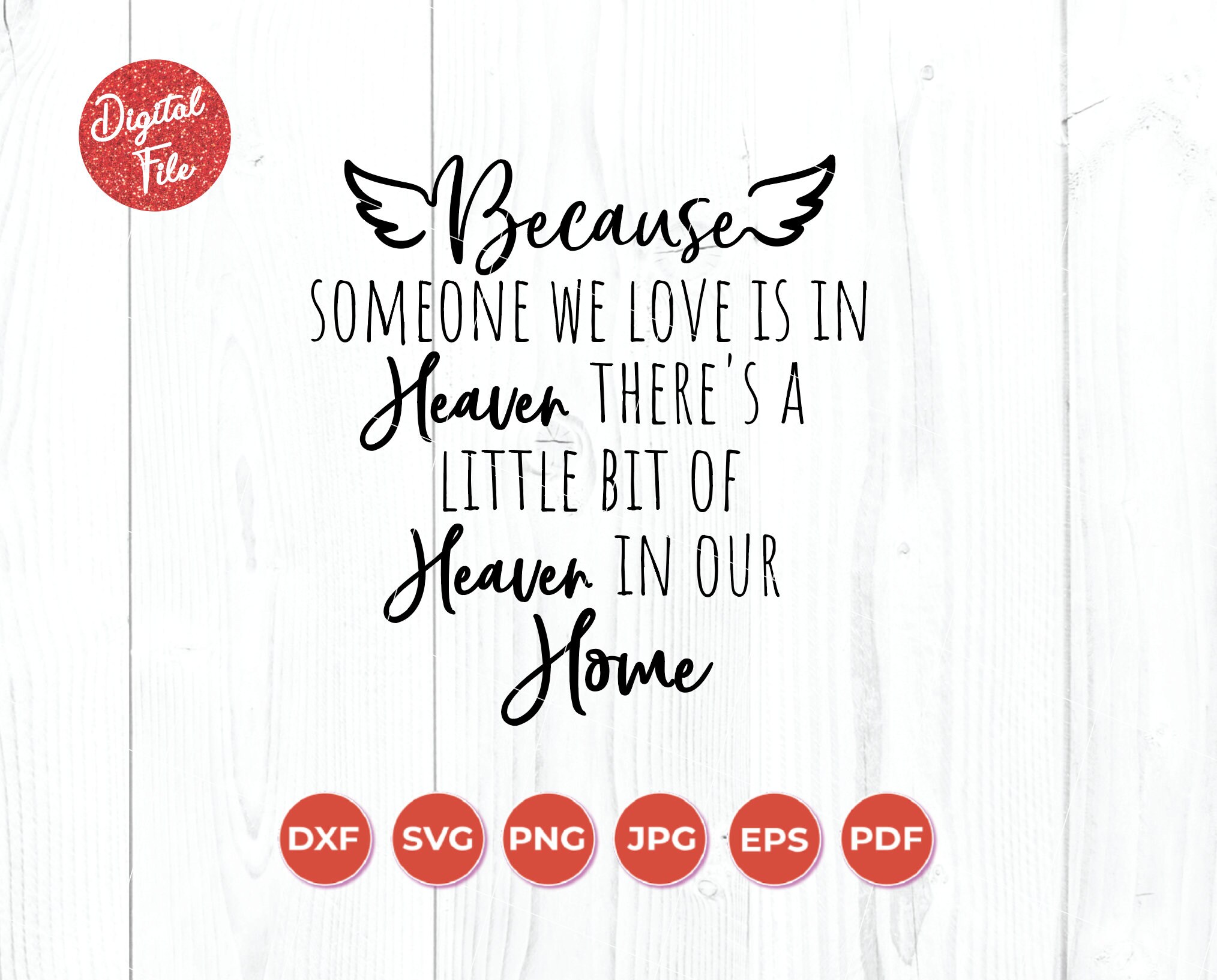 Memorial Poem SVG Lantern SVG Because Someone We Love is in - Etsy