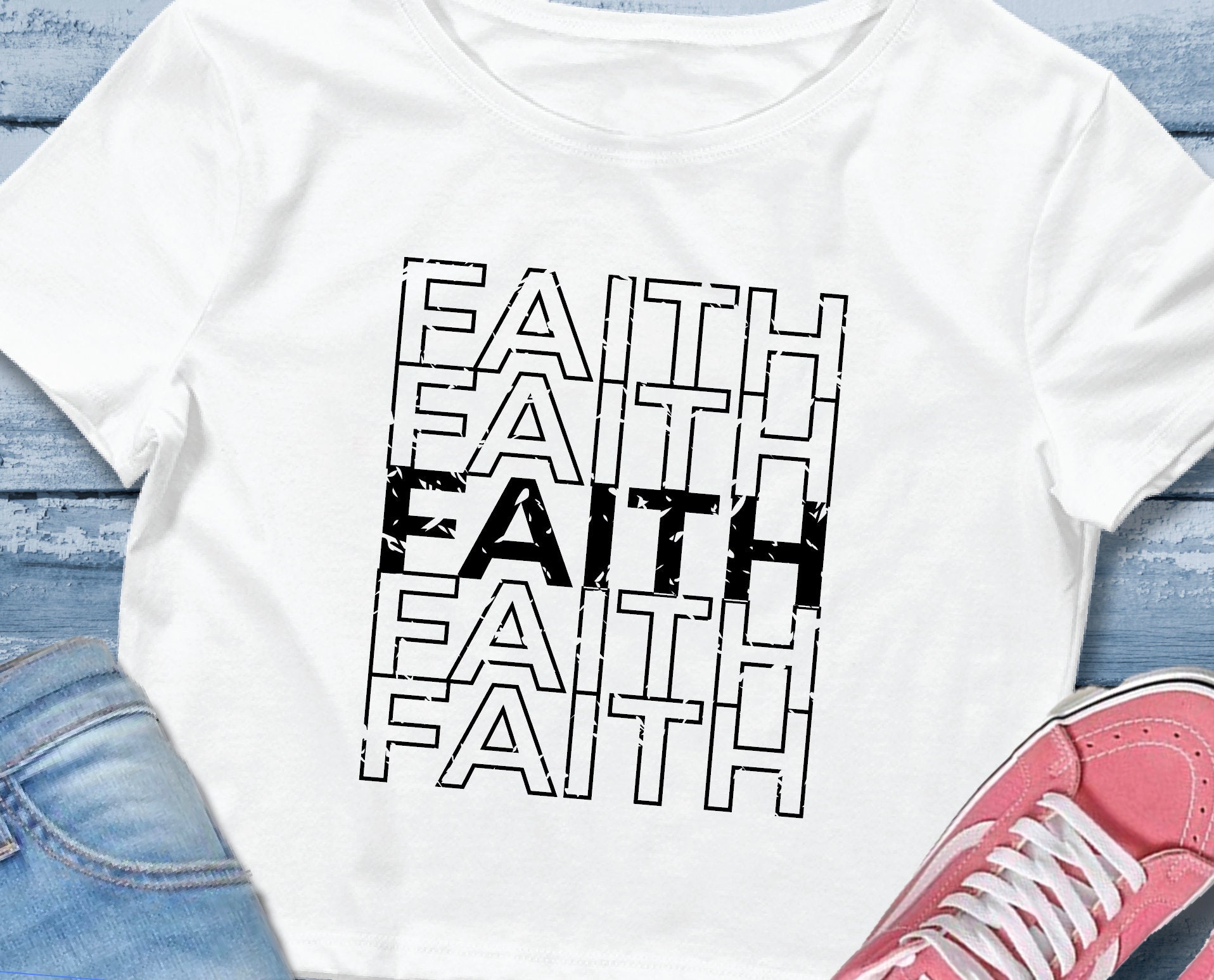 Faith SVG Grunge Faith SVG Christ Svg Easter Svg Christian | Etsy