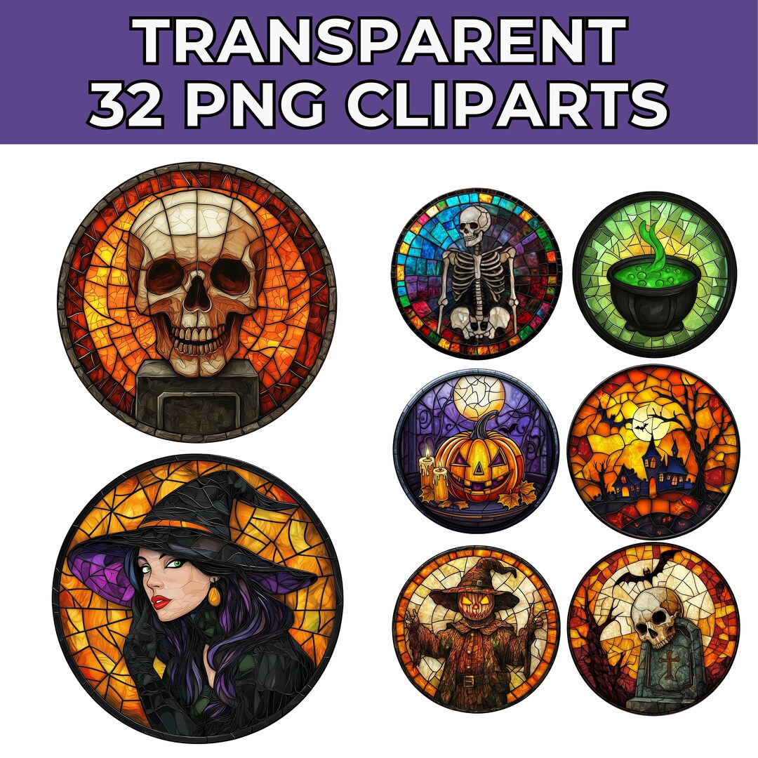 32+ Round Stained Glass Bundle PNG High-resolution Commercial Use ...