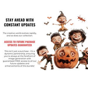 28 Kids Quirky Halloween Clip Art Bundle, Ghost Witch Pumpkin Skull ...