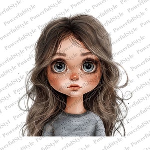 Watercolor Cute Girls Clipart | Toddler Girl, Schoolgirl, Cute Girl ...