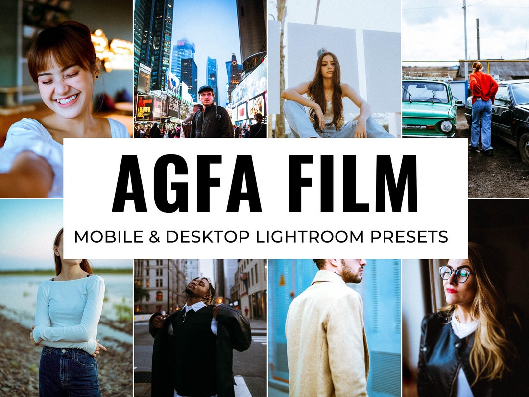 12 Lightroom Presets AGFA FILM for Mobile and Desktop Vintage Retro ...