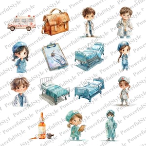 40 Medical Elements Clipart Bundle for Healthcare Projects | Digital ...