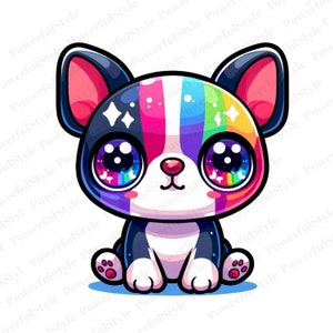 Kawaii Puppy Watercolor Clipart Cute Puppy Clip Art Baby Puppy PNG ...