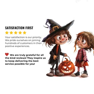 28 Kids Quirky Halloween Clip Art Bundle, Ghost Witch Pumpkin Skull ...