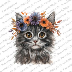 Cats Clipart Bundle Cute Cat PNG Kitten Graphics Happy Baby Animals ...