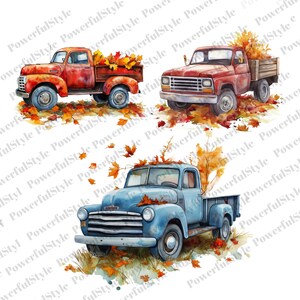 Fall Truck PNG Graphics Hello Fall Clipart Farm Truck PNG With Pumpkins ...
