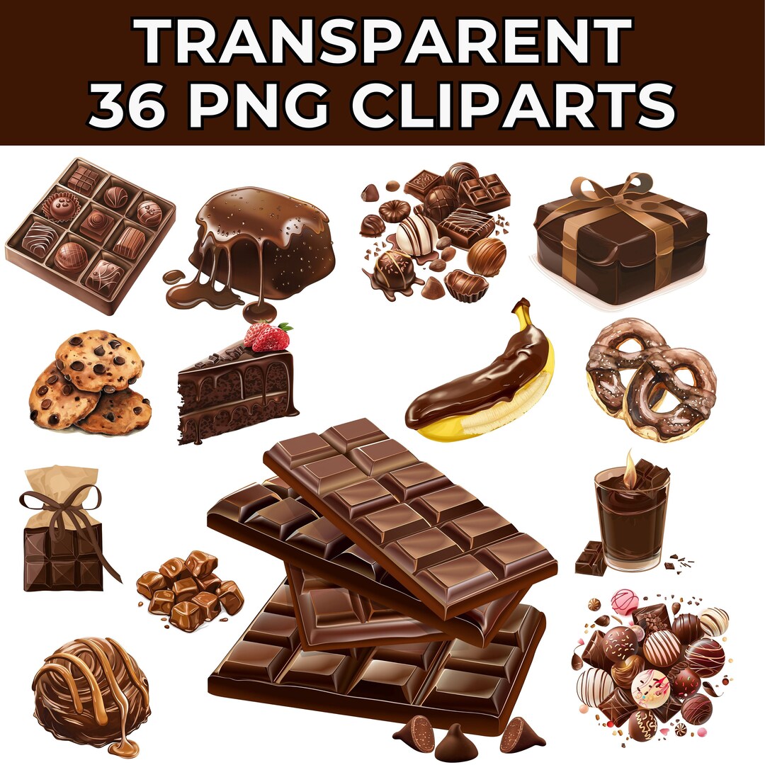 Clipart - Chocolate Desserts PNG, Food Dessert Graphics PNG, Sweet ...