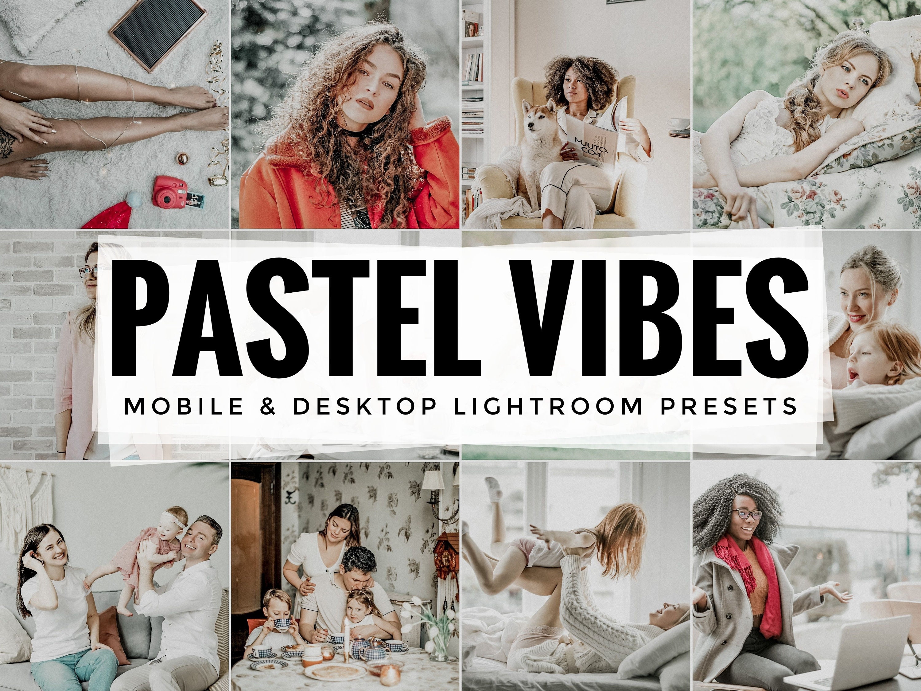 6 Mobile Lightroom Presets Mobile Presets Pastel Presets | Etsy