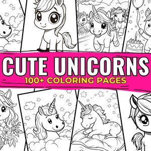 100 Unicorn Coloring Pages Printable for Kids, Girls Unicorn Coloring ...