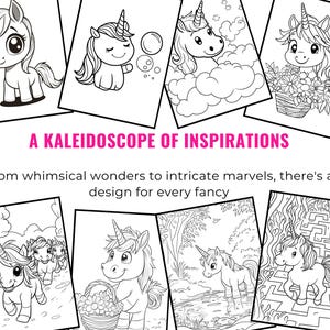 100 Unicorn Coloring Pages Printable for Kids, Girls Unicorn Coloring ...