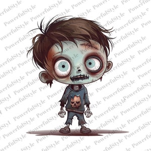 33 Cute Halloween Zombies Clipart, Spooky Zombie Graphics, PNG With ...