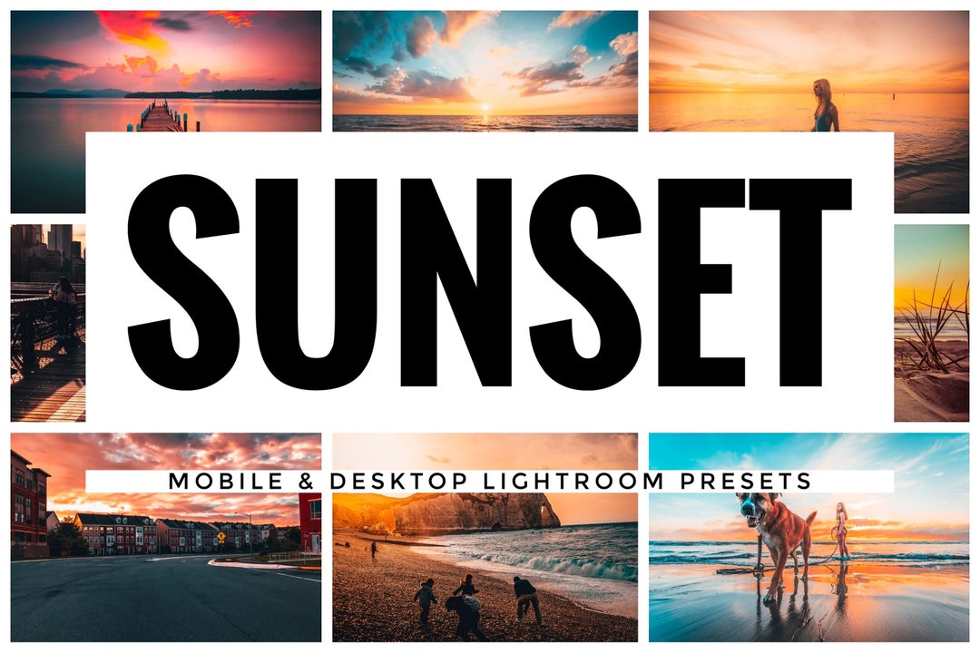 13 Mobile Lightroom Presets, SUNSET Presets, Lightroom Presets ...