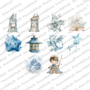 40+ Cute Medieval Clipart Bundle - Watercolor Middle Ages With Knights ...