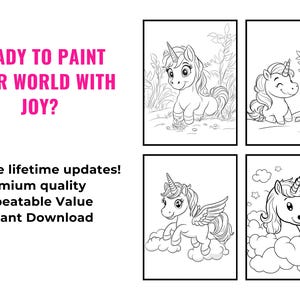 100 Unicorn Coloring Pages Printable for Kids, Girls Unicorn Coloring ...