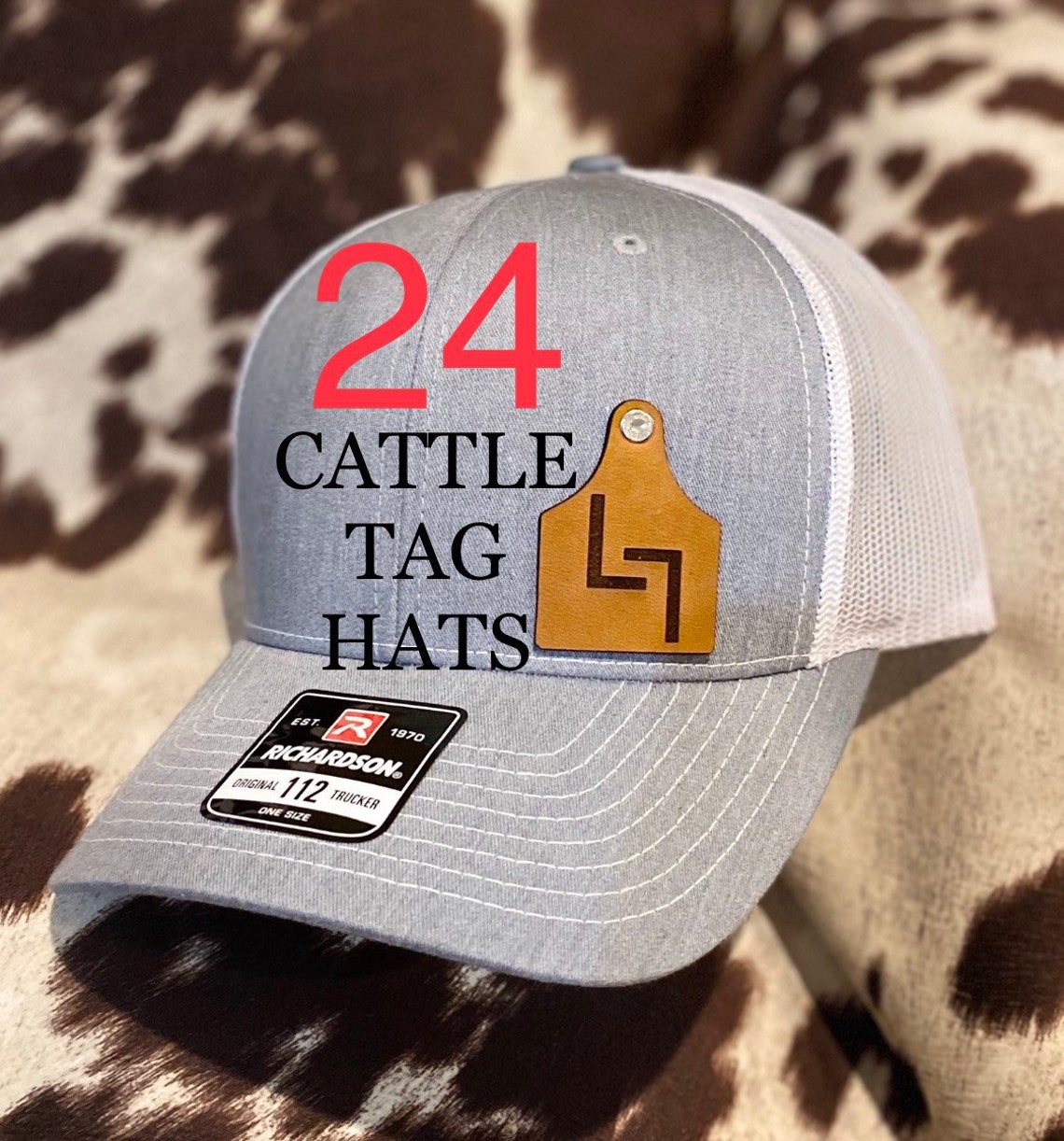 24 Custom Ear Tag Hats. Mix and Match and Style or Color in - Etsy