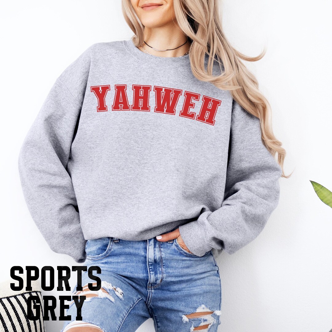 Yahweh Sweatshirt Jesus Sweater Trendy Christian Apparel Christian ...