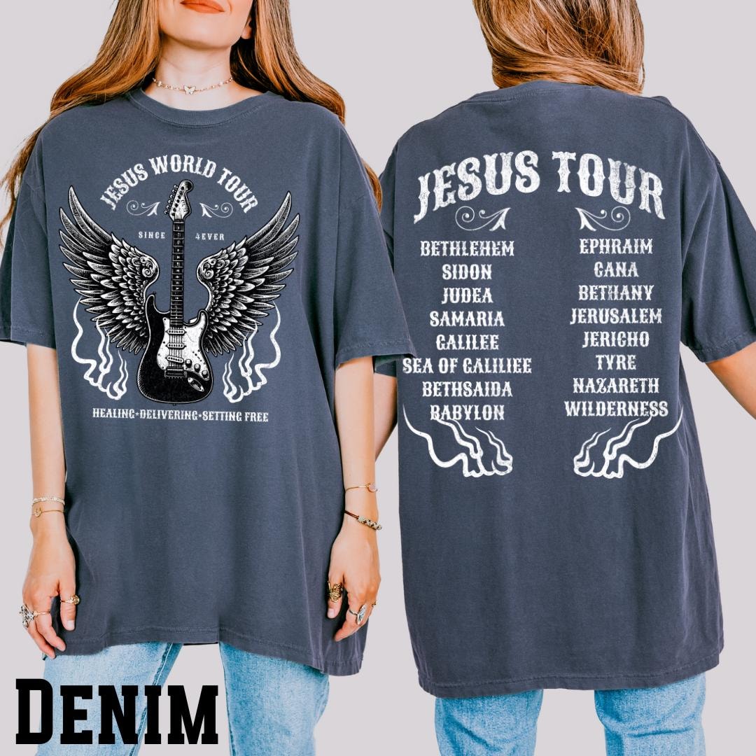 Jesus World Tour Shirt Jesus is King Tshirt Comfort Colors Christian T ...