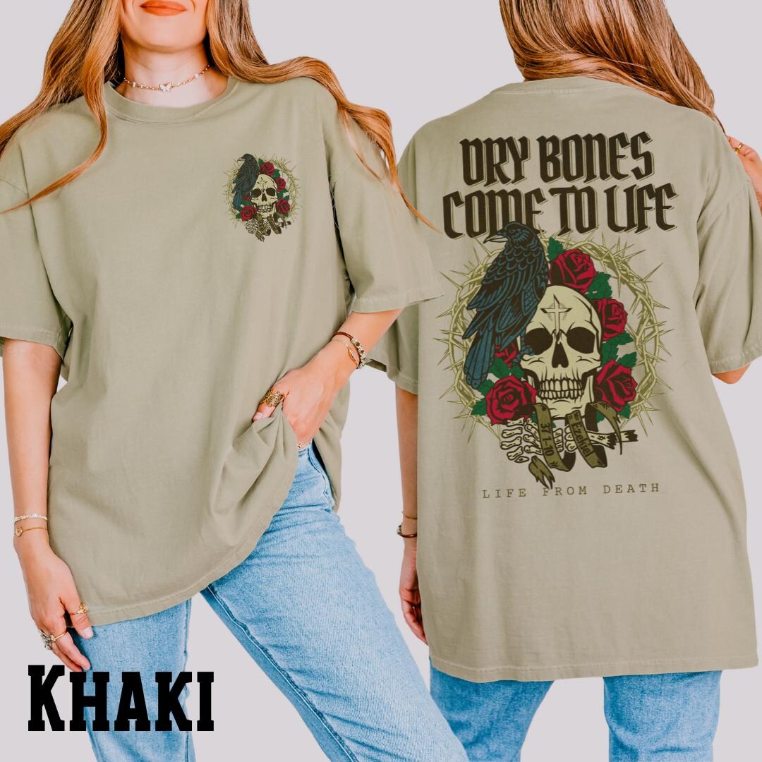 Christian Skeleton Shirt Christian Streetwear Dry Bones Come to Life ...