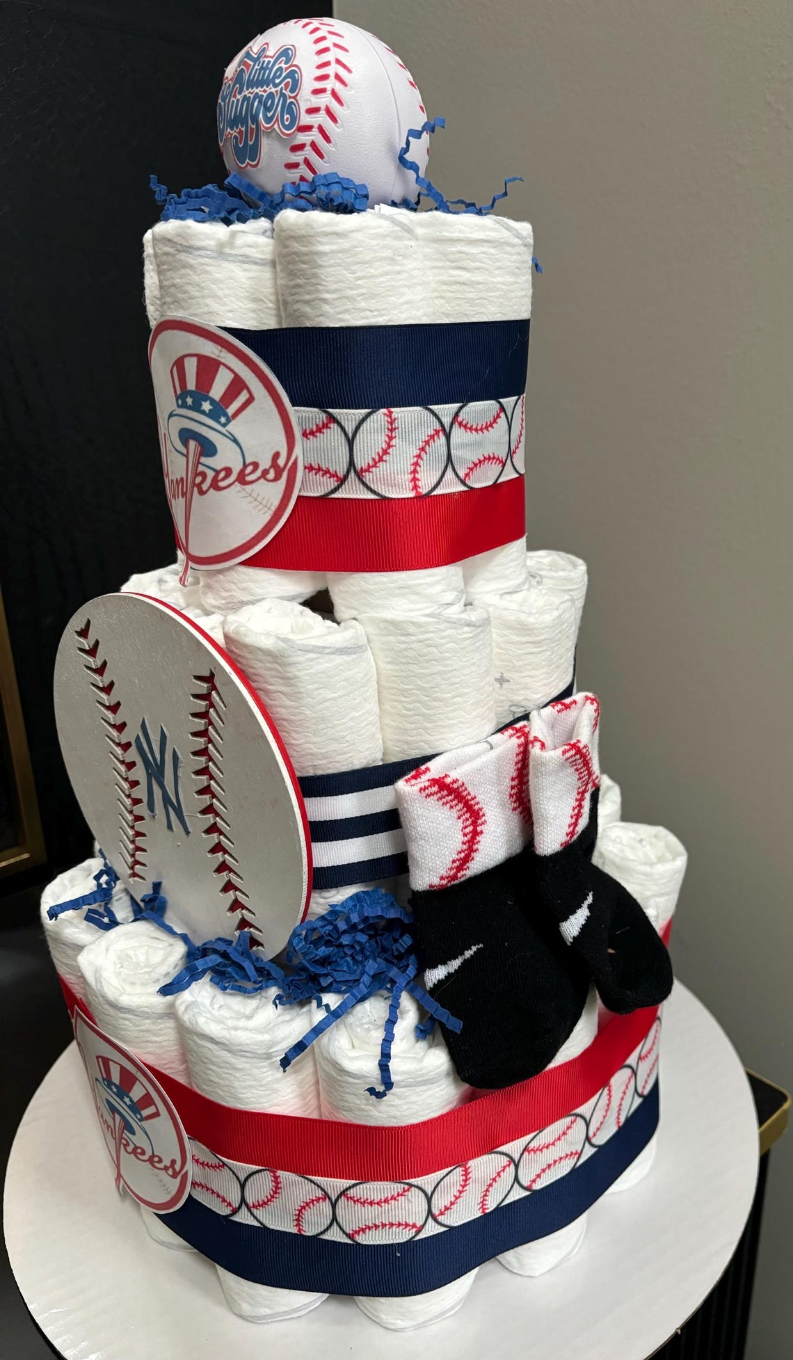 Football, Baseball, Soccer, or Basketball Diaper Cake - Etsy