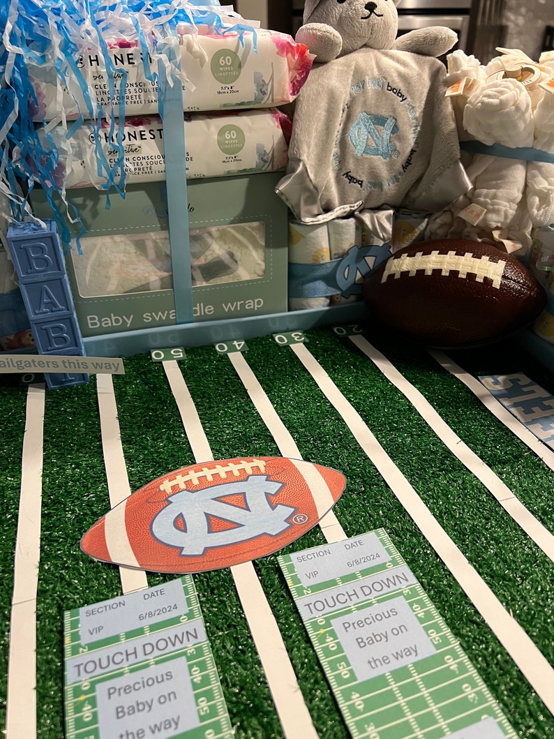 Football Field Diaper Cake (20in X 30in) LOCAL PICK UP Only - Etsy