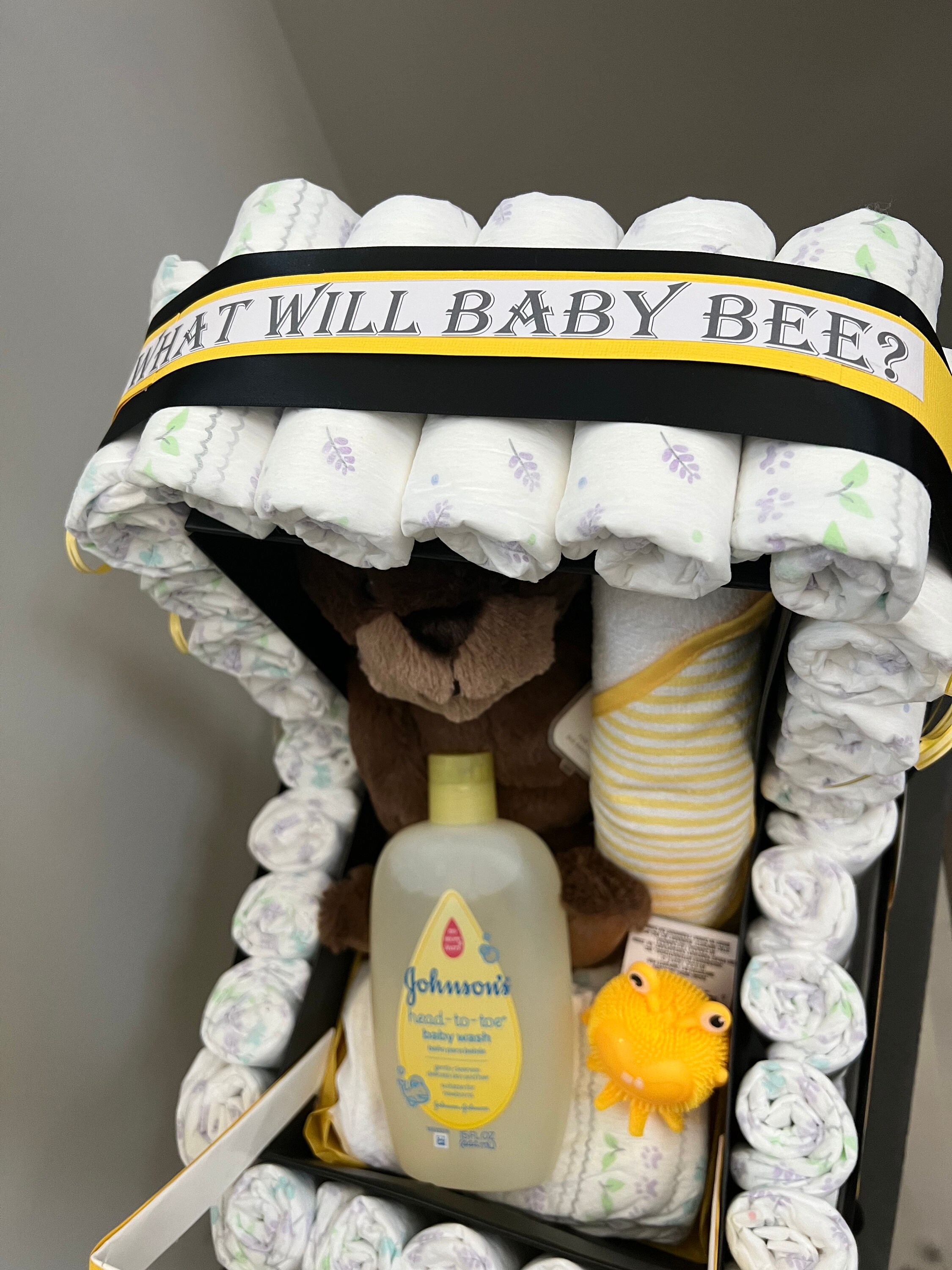 Handmade Stroller Diaper Gift- “what Will Baby Bee?’ - Etsy