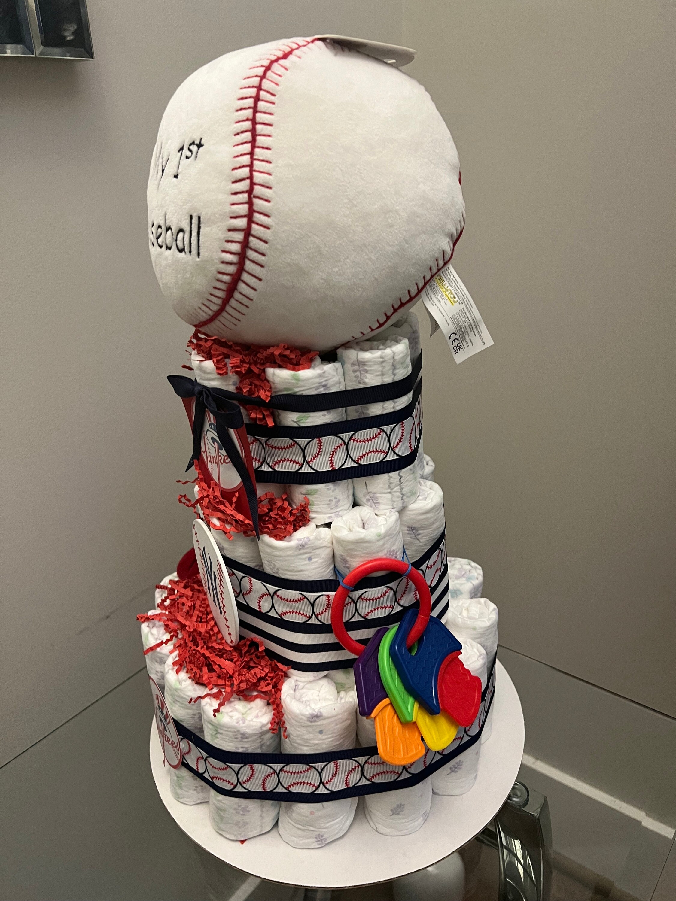 Football, Baseball, Soccer, or Basketball Diaper Cake - Etsy