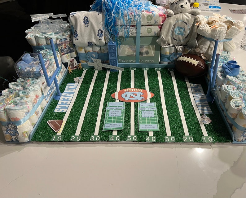 Football Field Diaper Cake (20in X 30in) LOCAL PICK UP Only - Etsy