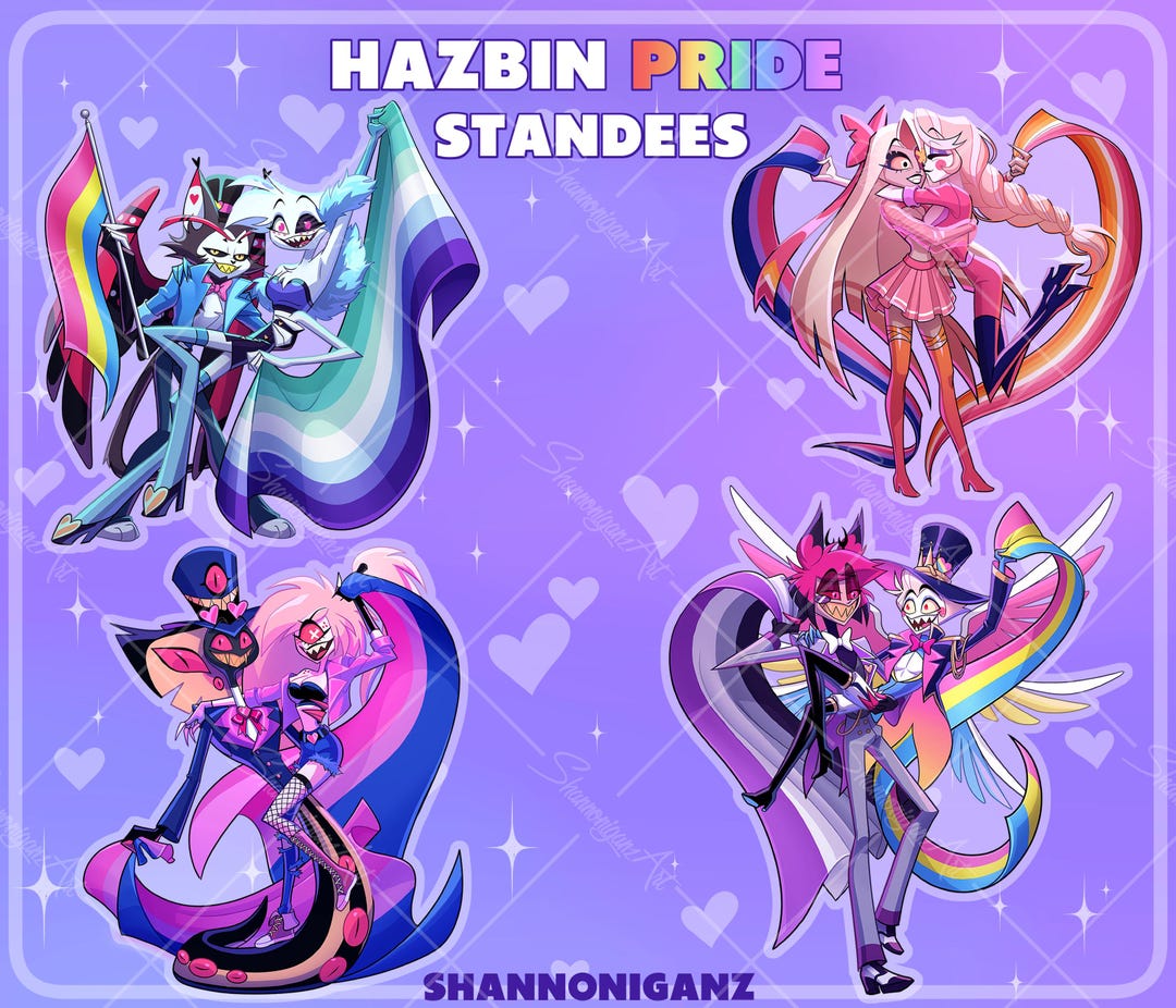 PRE-ORDER Hazbin Pride Acrylic Standees - Etsy UK