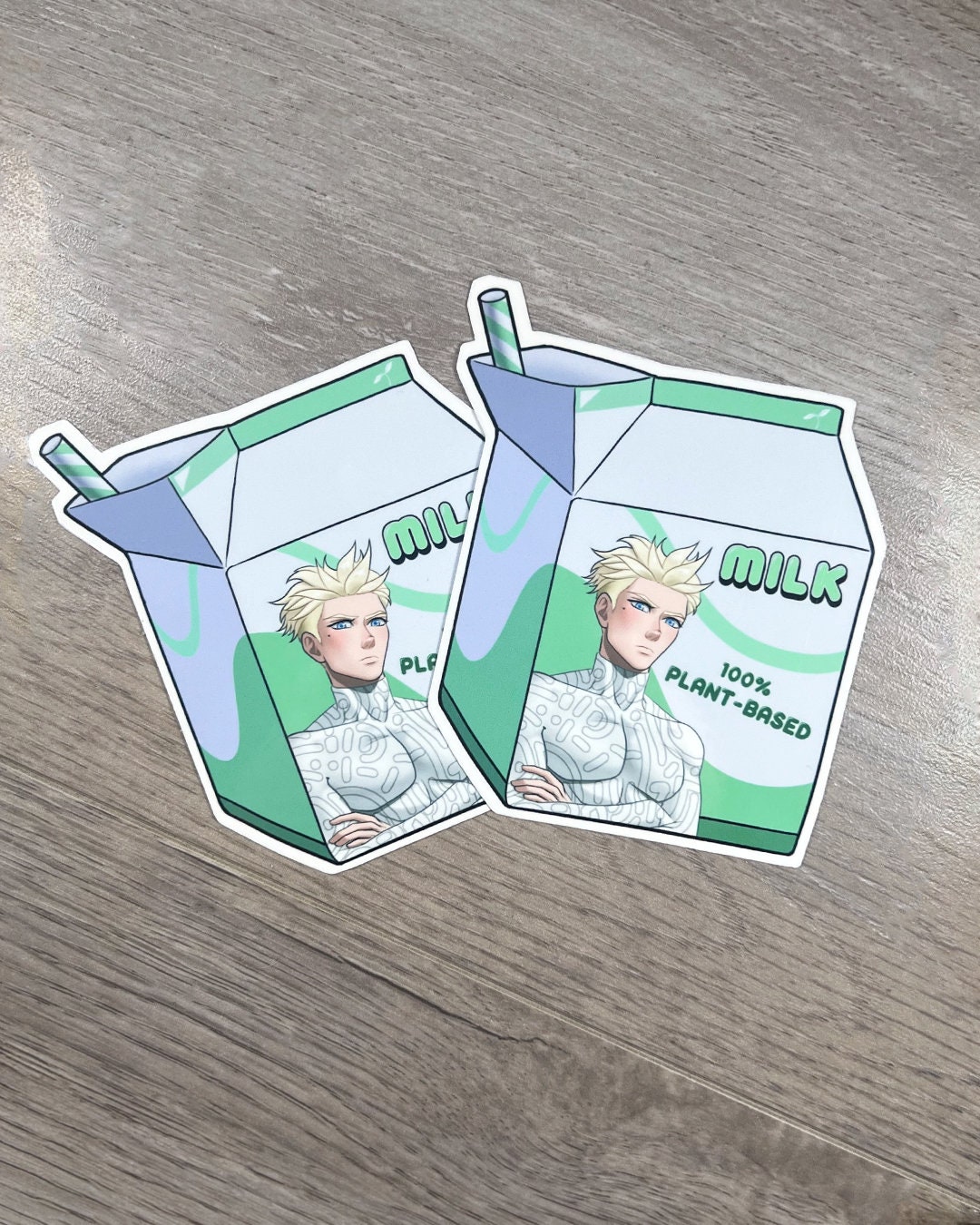 Trigun Knives's 100% Plant- Based Milk Sticker - Etsy